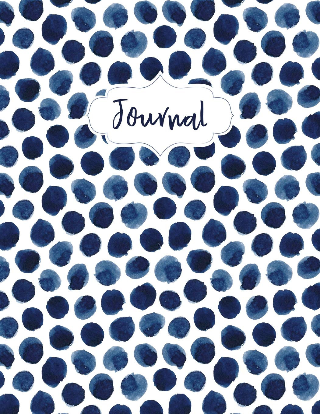 Big Fat Bullet Style Journal Notebook Indigo Blue Ink Spots: Huge Dot ...