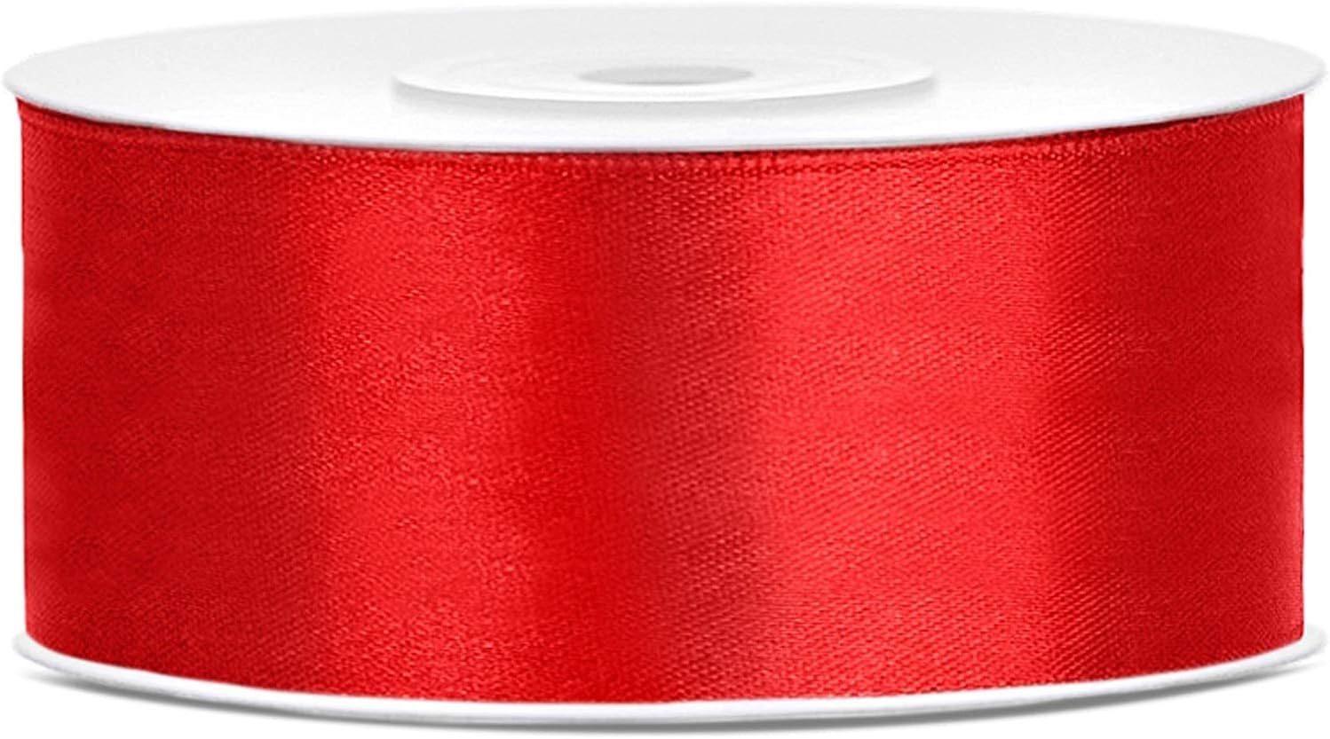 Lage Ruban Rouge en Satin épaisseur 2,5 cm pour Noel, Anniversaire ...