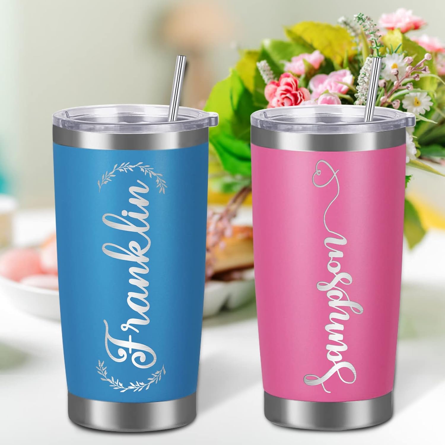 Vasos personalizados con tapas y pajitas vasos personalizados 19 ...