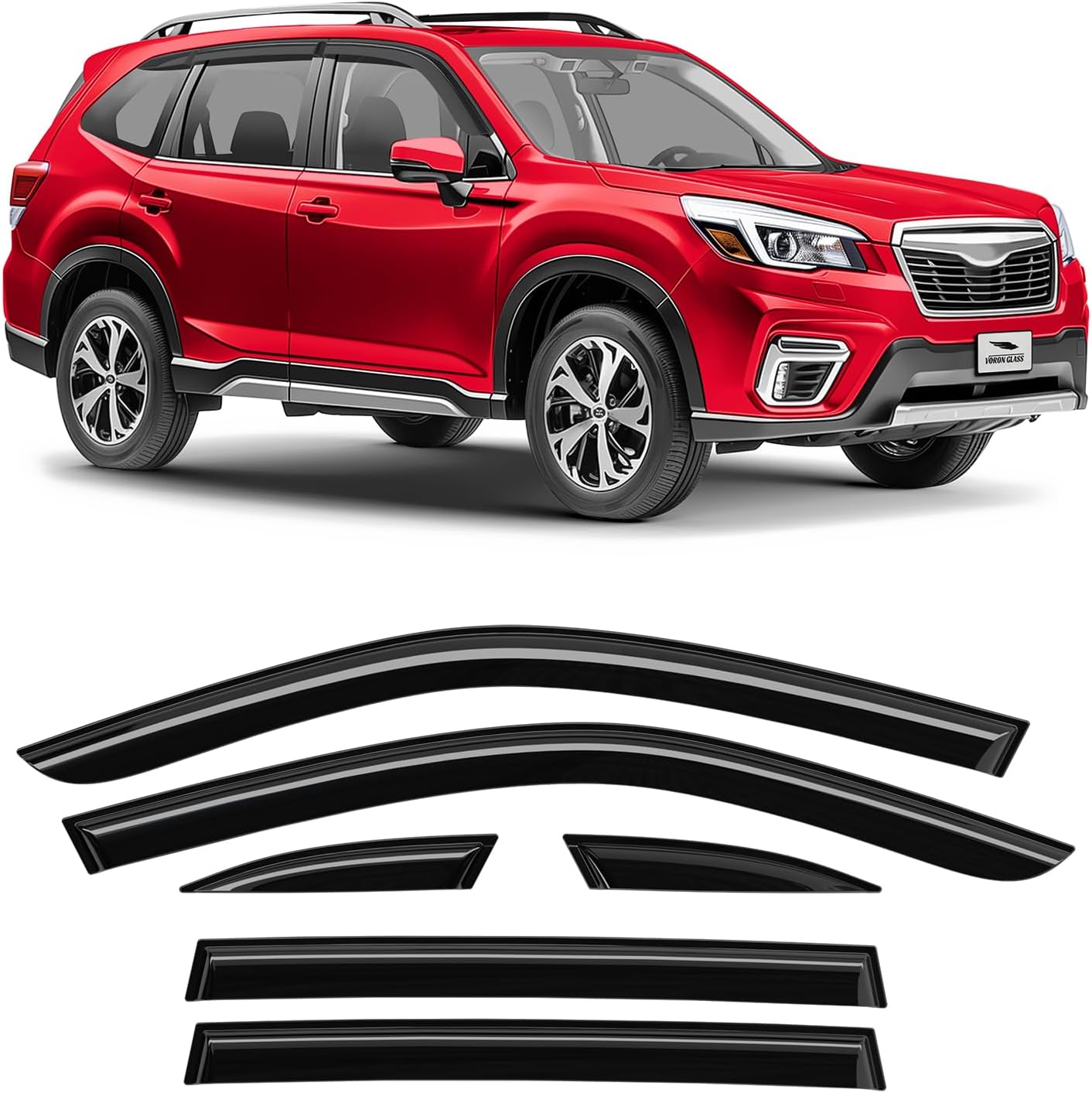 Amazon.com: Voron Glass Tape-on Extra Durable Rain Guards for Subaru ...