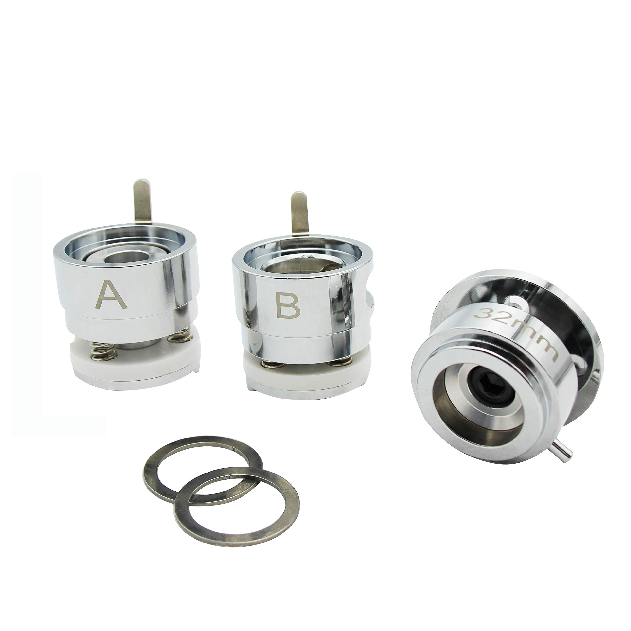 Amazon.com: ChiButtons 32mm (1.25") Interchangeable Round Die Moulds-S1 ...