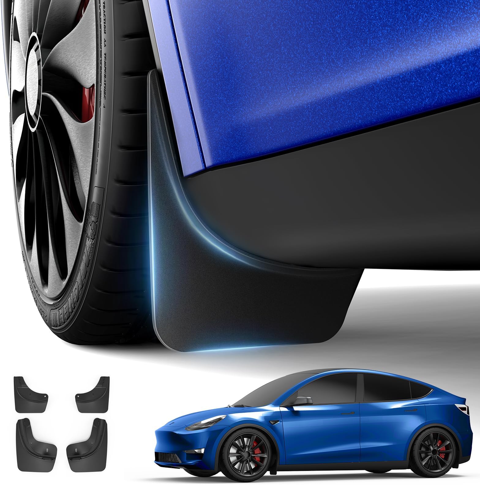 Amazon.com: BASENOR Upgraded 2022-2025 Tesla Model S/Model S Plaid Mud ...