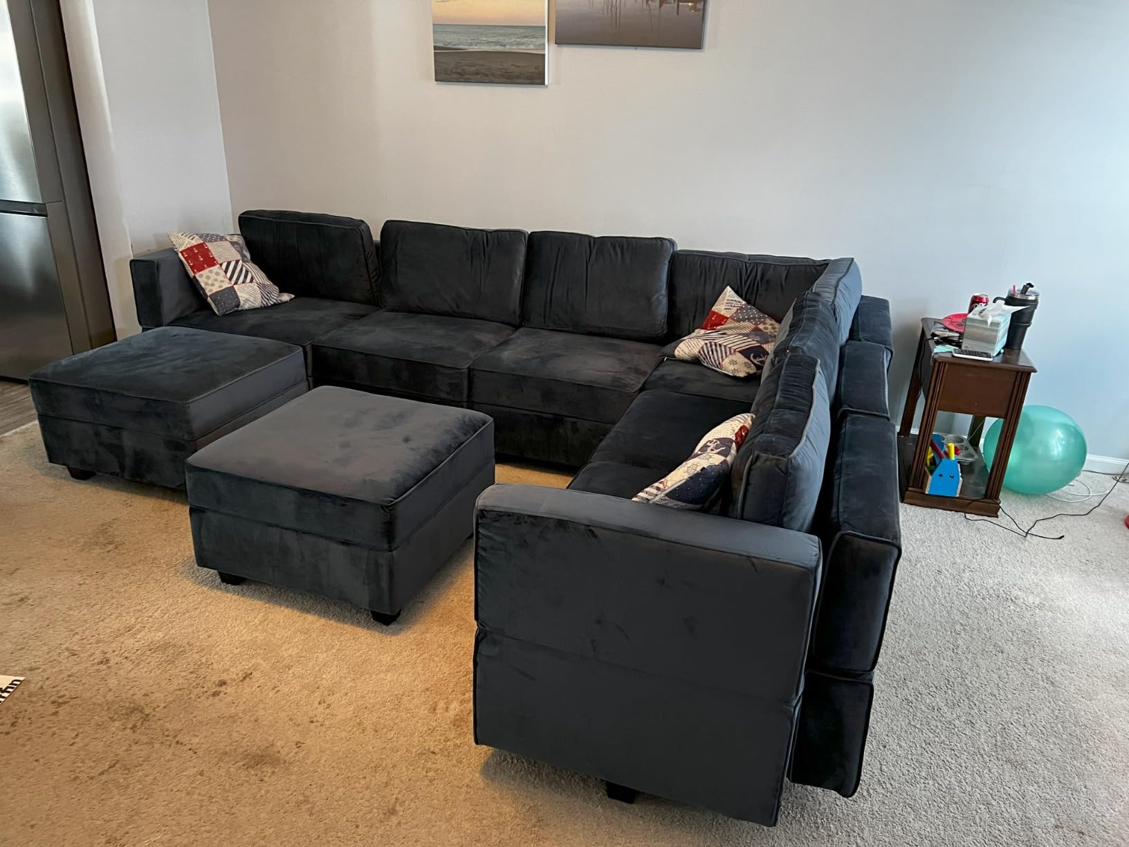 $82/mo - Finance Belffin Modular Reversible Sectional Sofa U Shaped ...