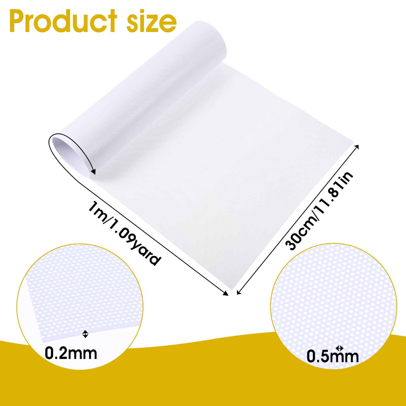 Snapklik.com : Fursuit Eyes Mesh White Plastic PVC Eye Mesh Sheet 0.5mm ...