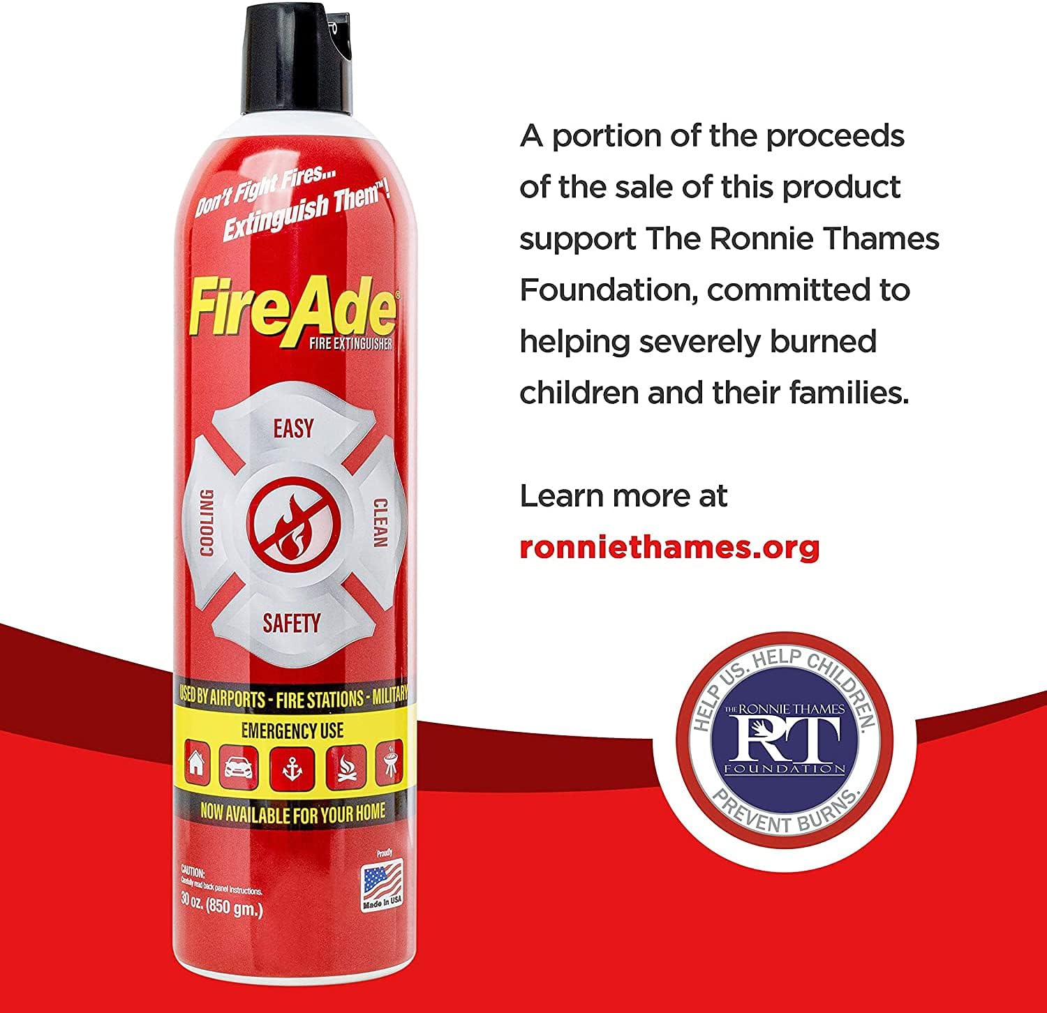 Buy FireAde Personal Firefighting Extinguisher Foam Aerosol for Outdoor ...