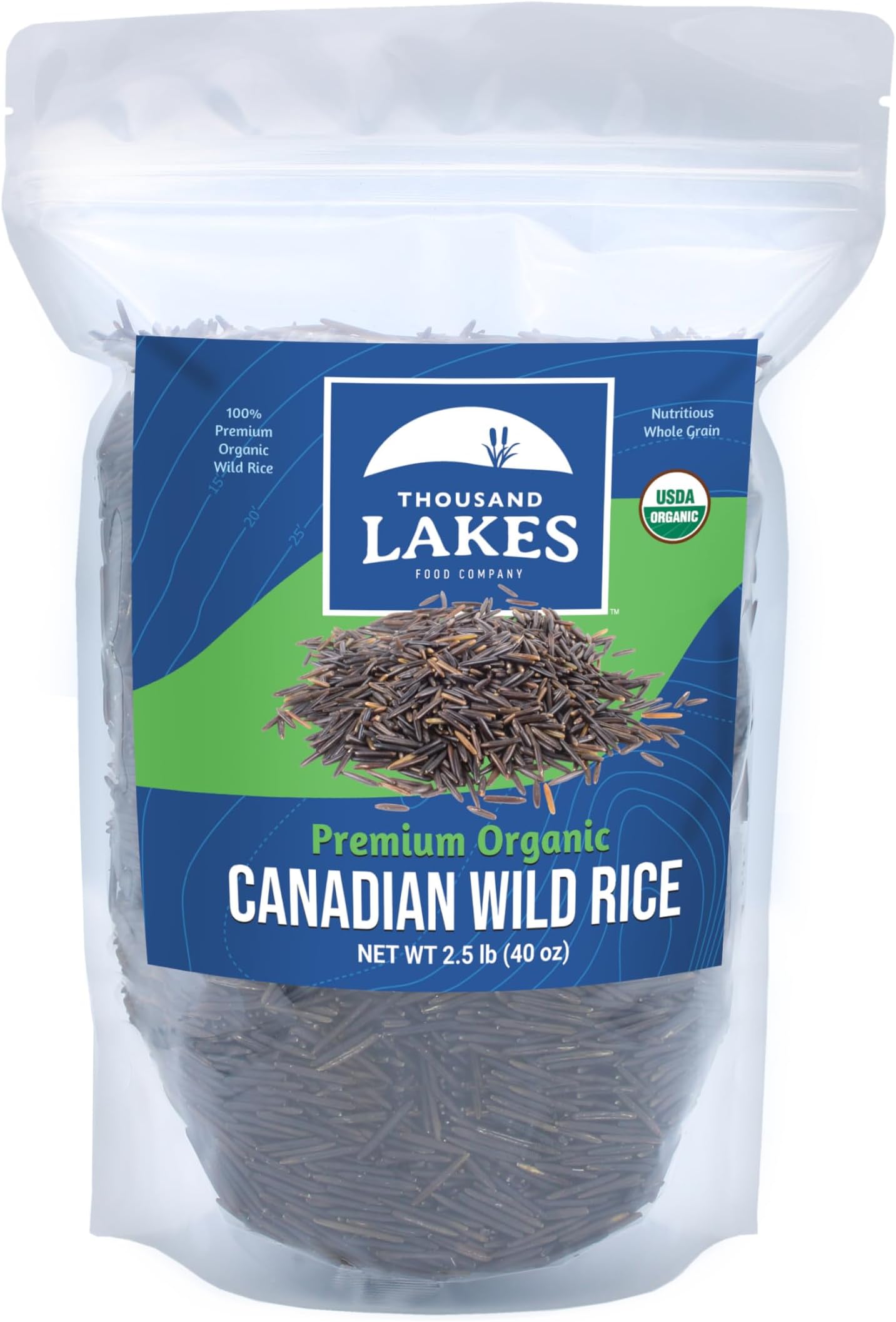 Amazon.com : Goose Valley Natural Wild Rice - Family Reserve 5 lbs ...