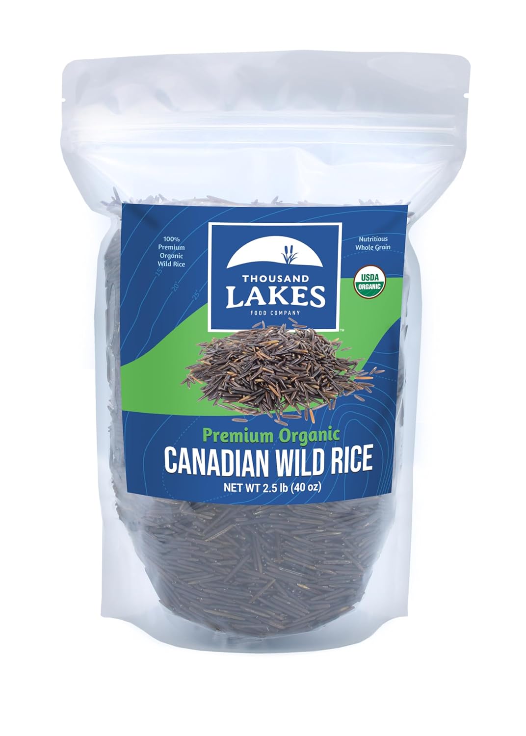 Amazon.com : Thousand Lakes Organic Canadian Wild Rice - Premium - Bulk ...
