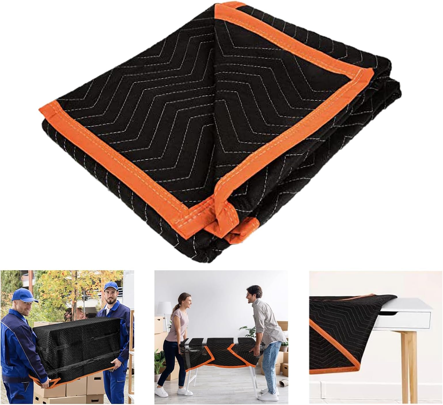 Amazon.com: Large Moving Blankets 80 * 72in Heavy Duty Packing Blankets ...