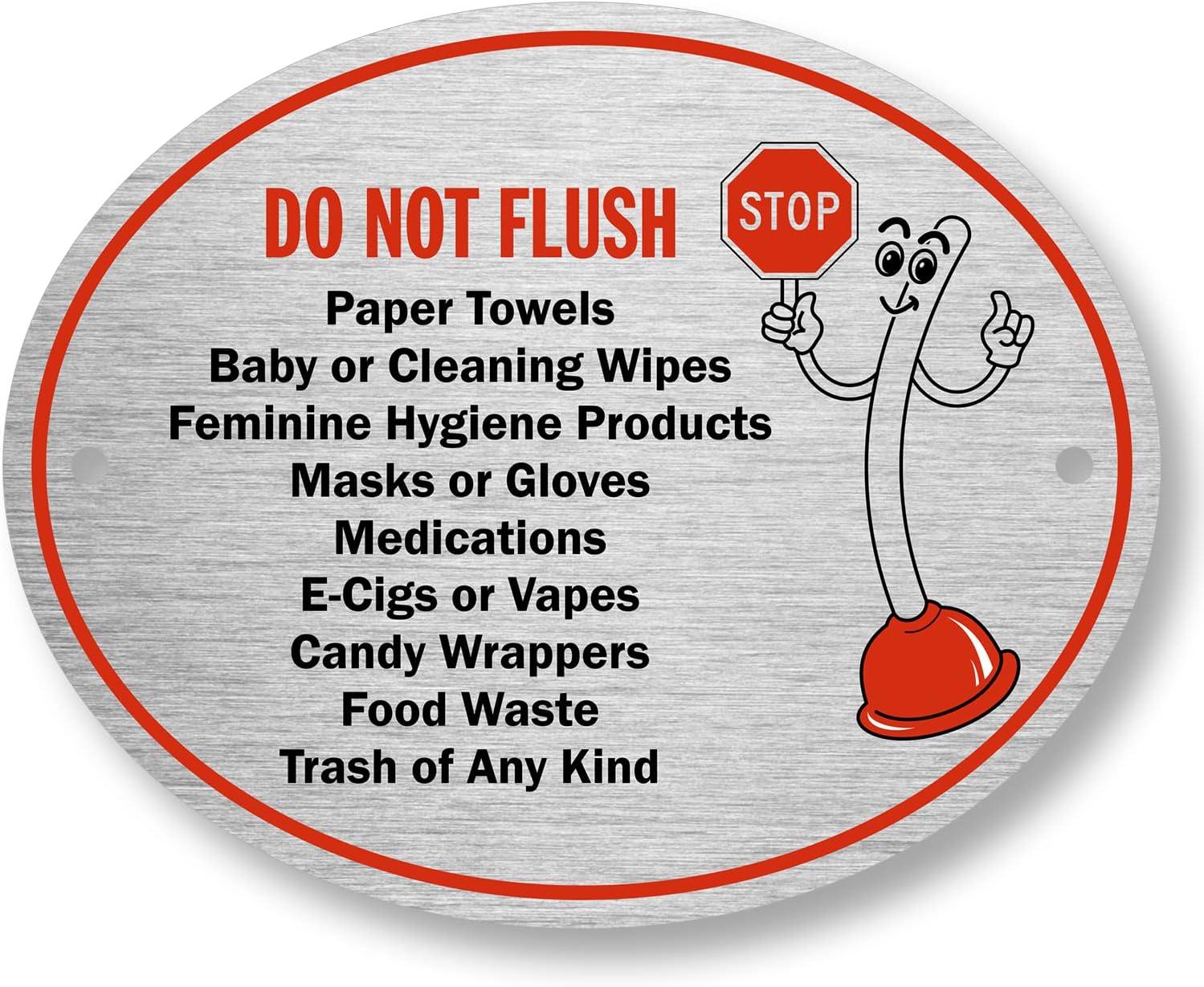 Amazon.com: SmartSign 4"x5" 'Do Not Flush Paper Towels/Baby Or Cleaning ...