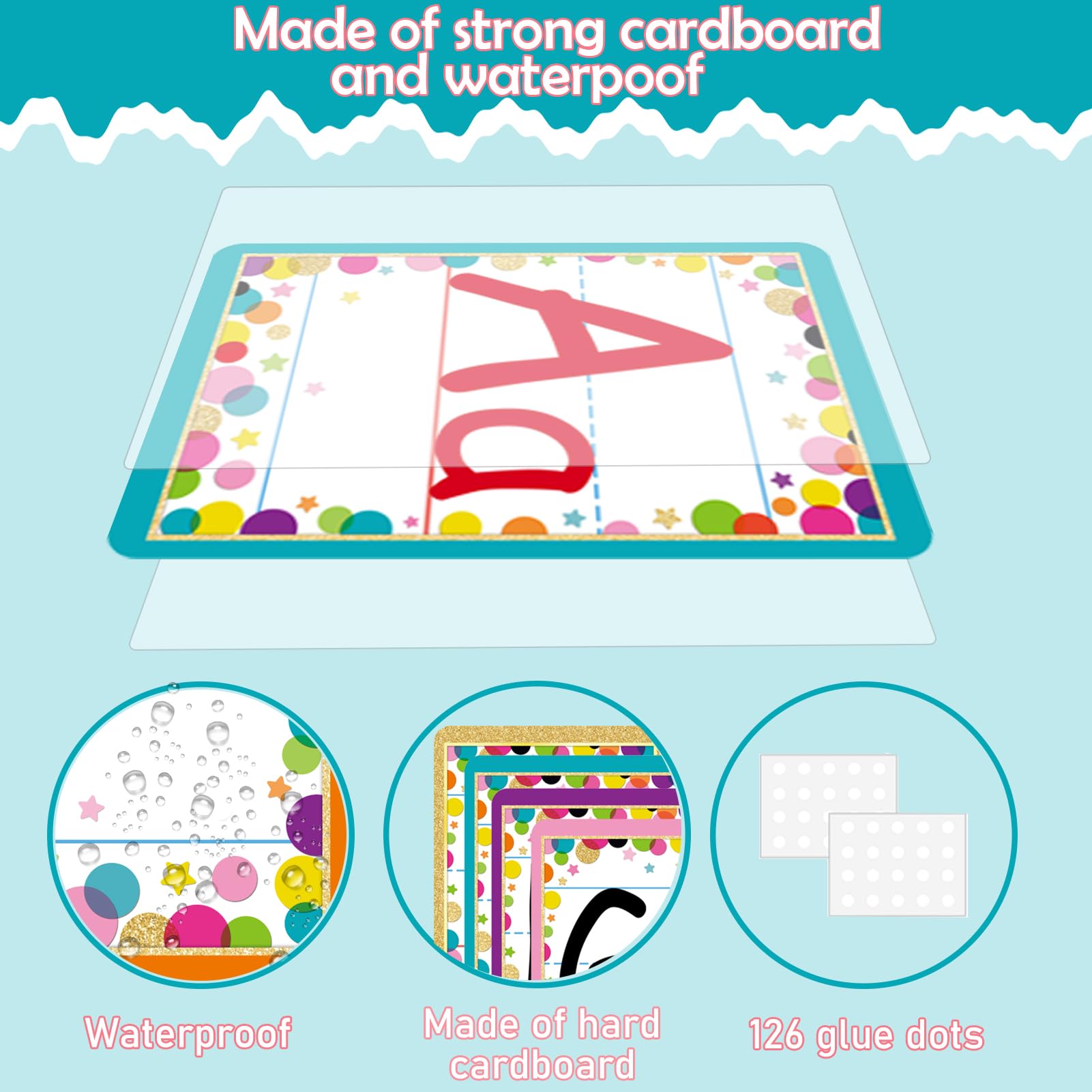 Snapklik.com : Bulletin Board Letters - ABC Alphabet Poster Classroom ...