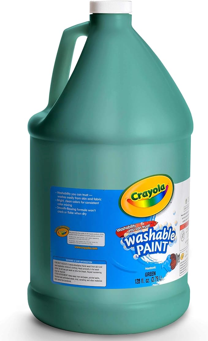 Amazon.com: Crayola Pintura lavable número 54-2128-053, GL, Verde ...