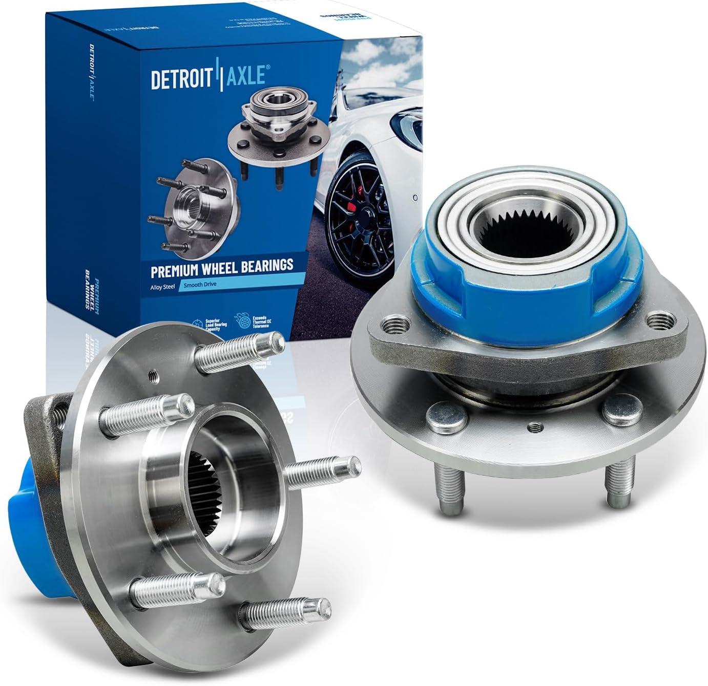 Amazon.com: Detroit Axle - Front Wheel Bearing Hubs for FWD Chevy ...