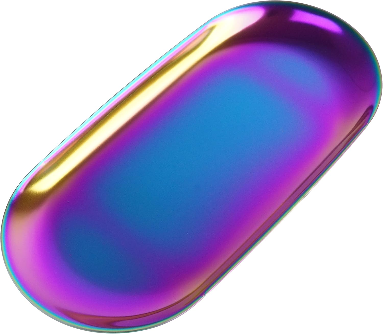 Amazon｜prendre 【映り込みが美しい鏡面加工】 小物 トレー ステンレス 鏡面加工 23cm オーバルトレイ キャッシュトレイ ジュエリー 受付 整理 収納 小物置き シンプル ...