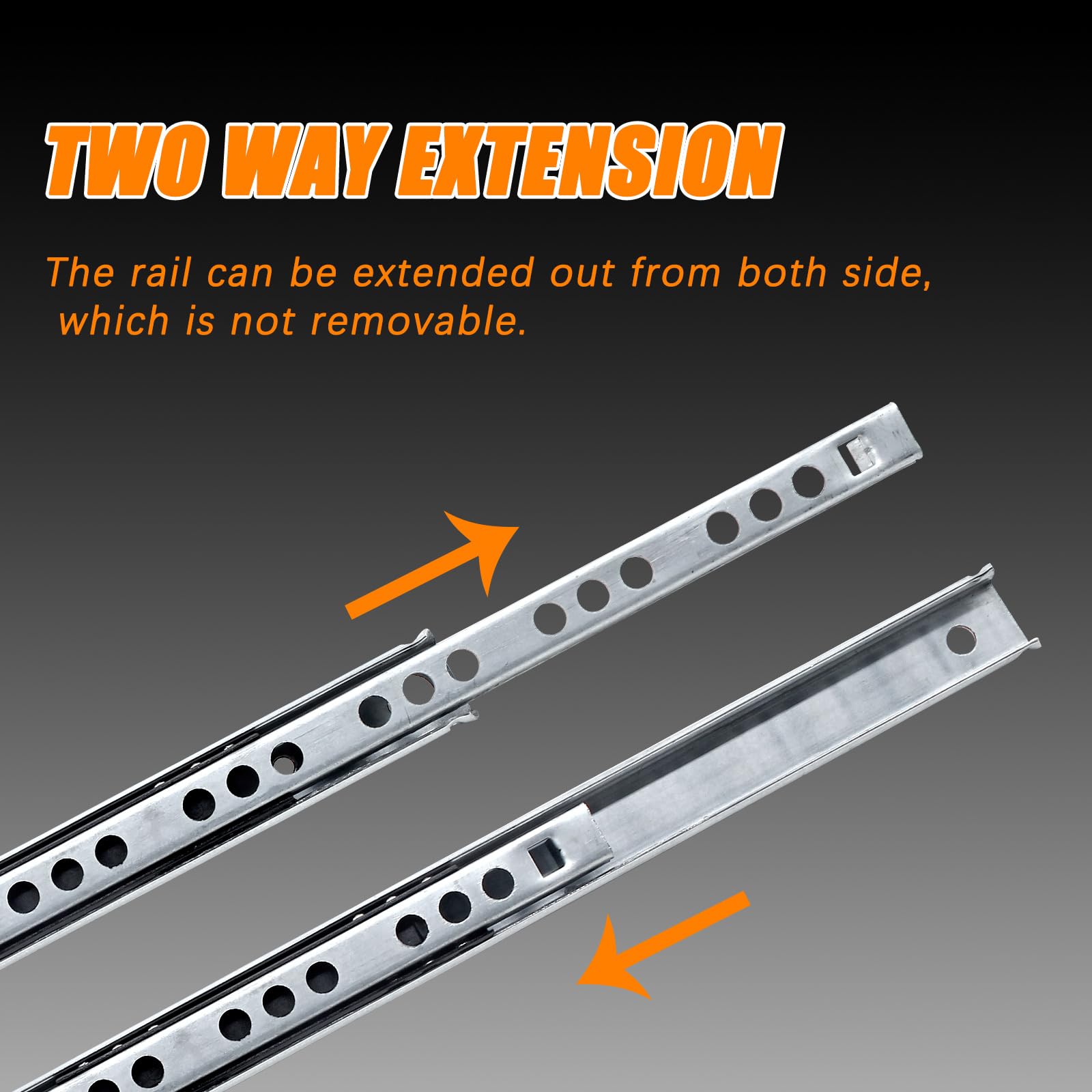 Snapklik.com : 2 Pcs Metal Drawer Slides, 12 Inch Drawer Slide, Ball ...