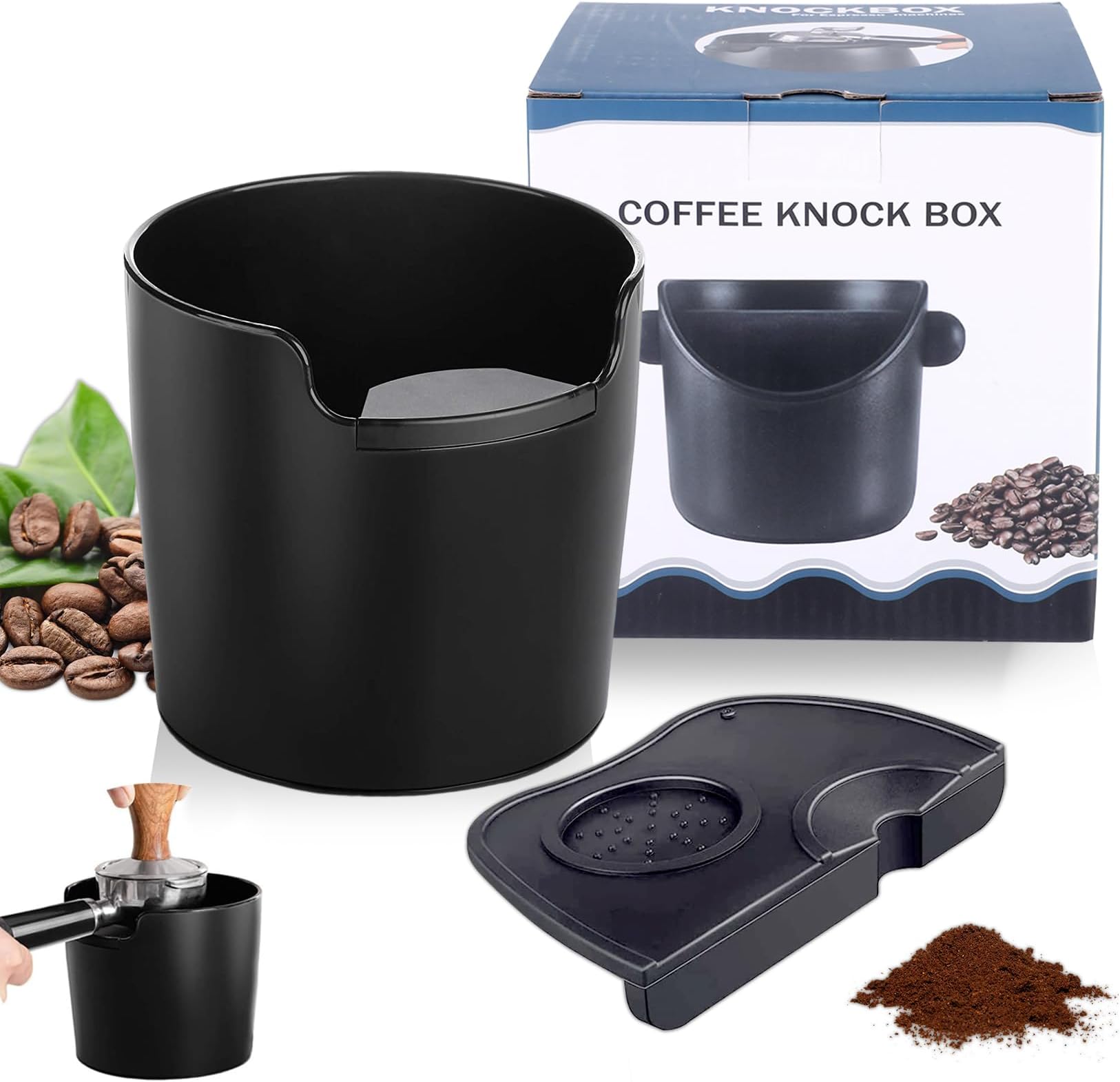 Tucorresi Caja de Café Expreso, Coffee Knock Box, Juego de 2 de Caja de ...
