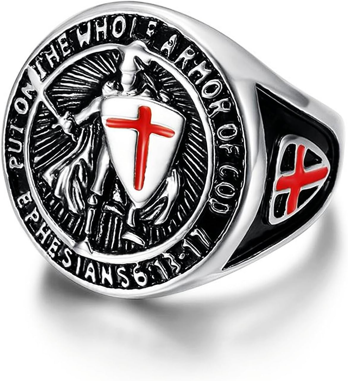 VUIFONGS Paladin Worrior Ring for men Wedding Rings for Men Knights ...