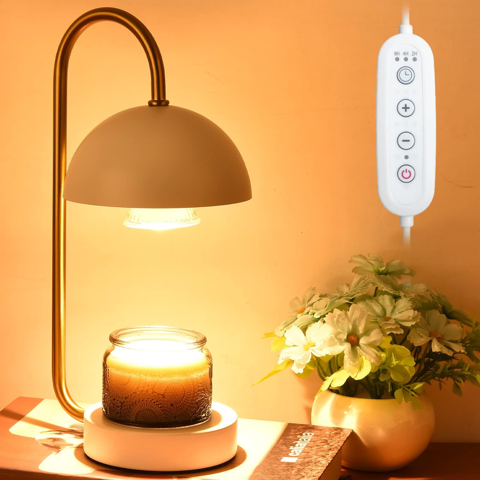 Amazon.com: ZCMN Candle Warmer Lamp with Timer,Compatible with Jar ...