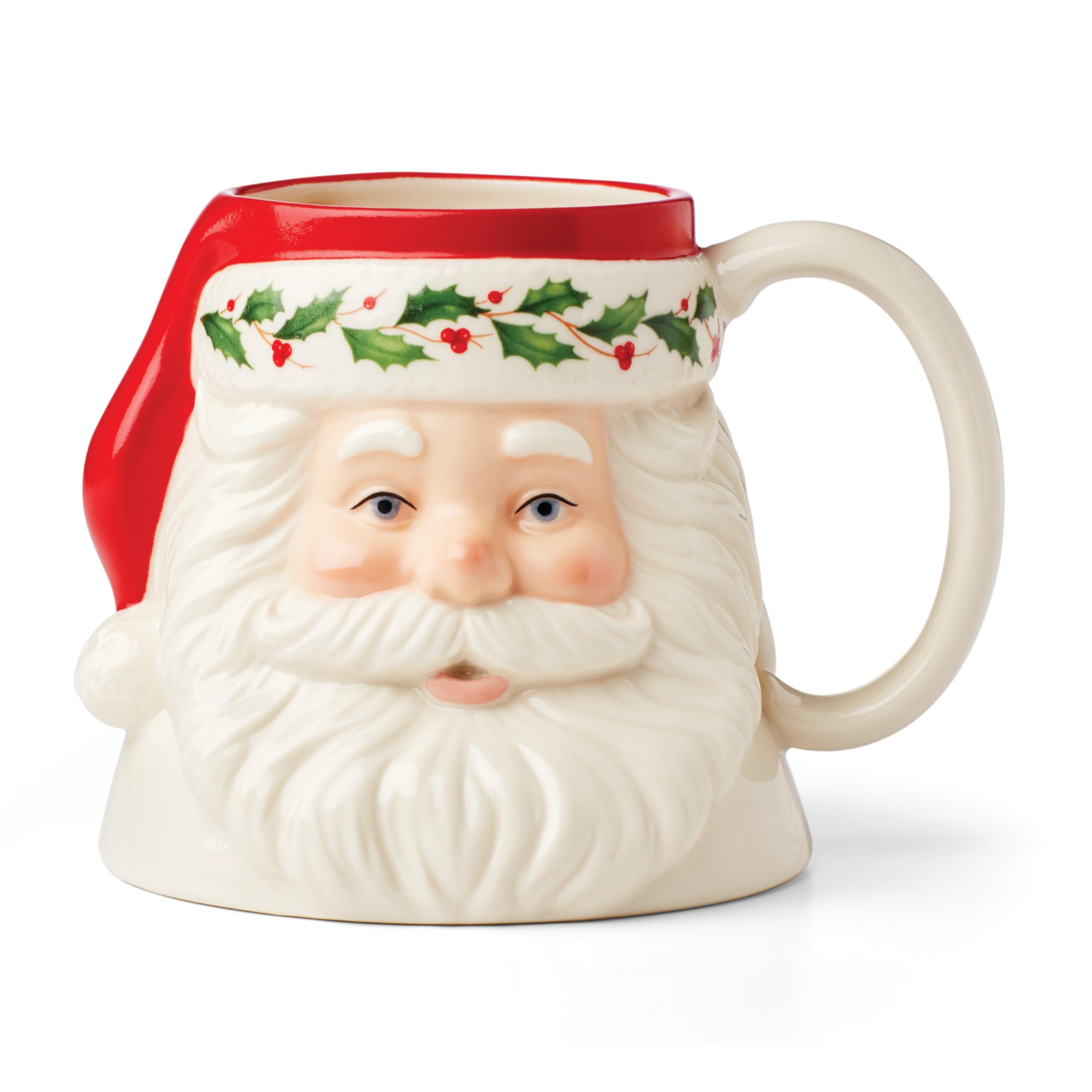 Amazon.com | Lenox 895044 Holiday Santa Mug, Multicolor, 16 oz ...