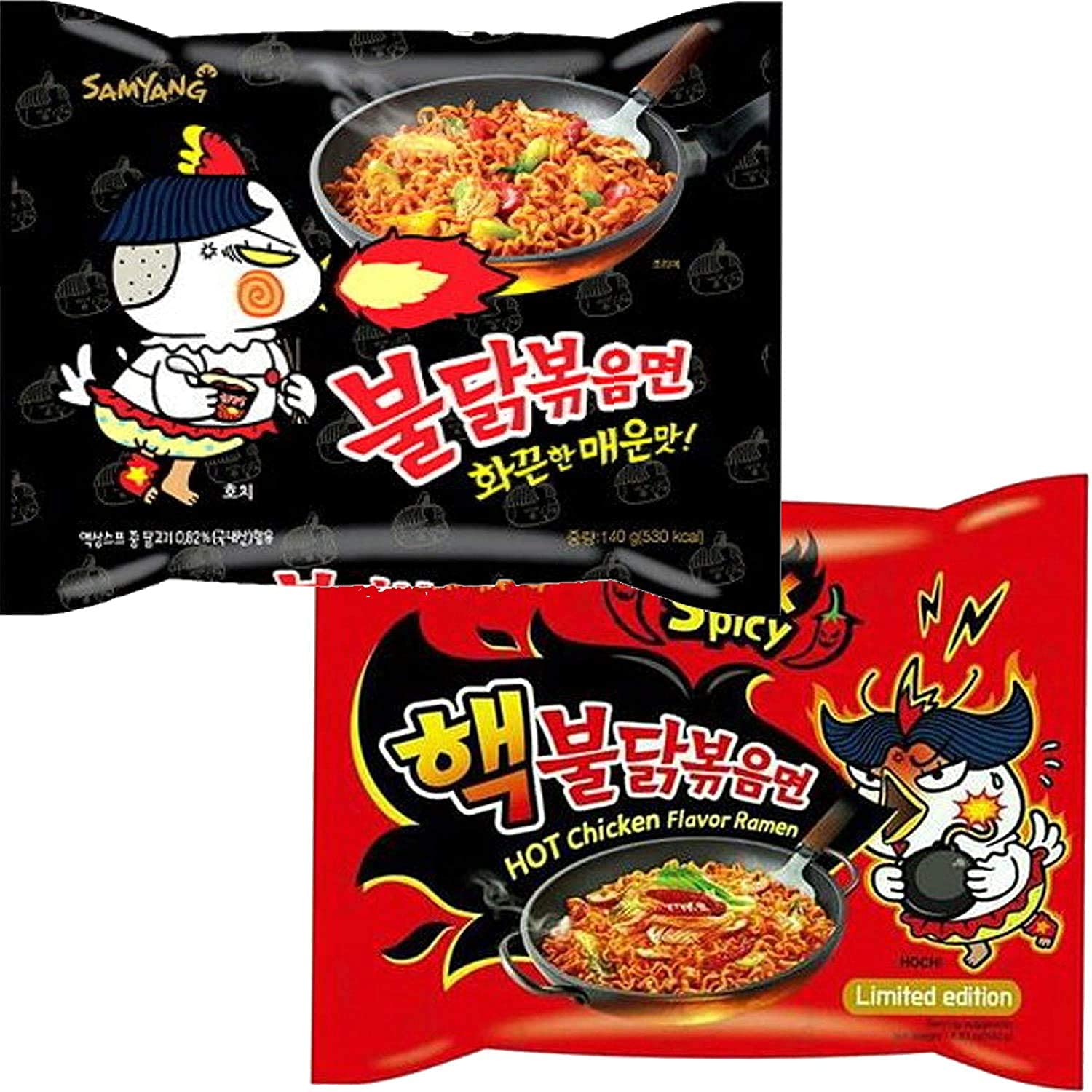 [10pack] Multi Flavor Samyang Buldak Extreme Spicy Ramen Variety Pack ...