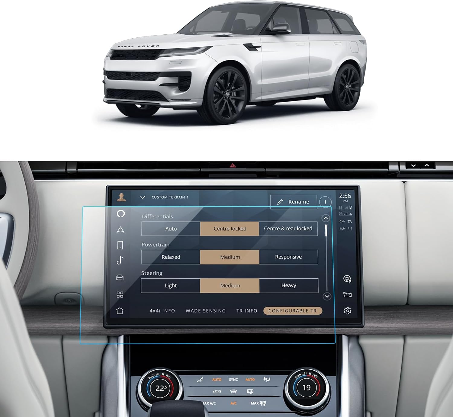 Amazon.com: LANTU Car Screen Protector for 2023 2024 2025 Land Rover ...