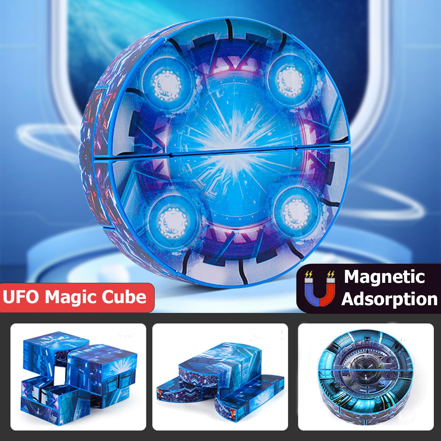Snapklik.com : 3 Pack Magic Cube Blocks, Infinity Flips Cube Fidget ...
