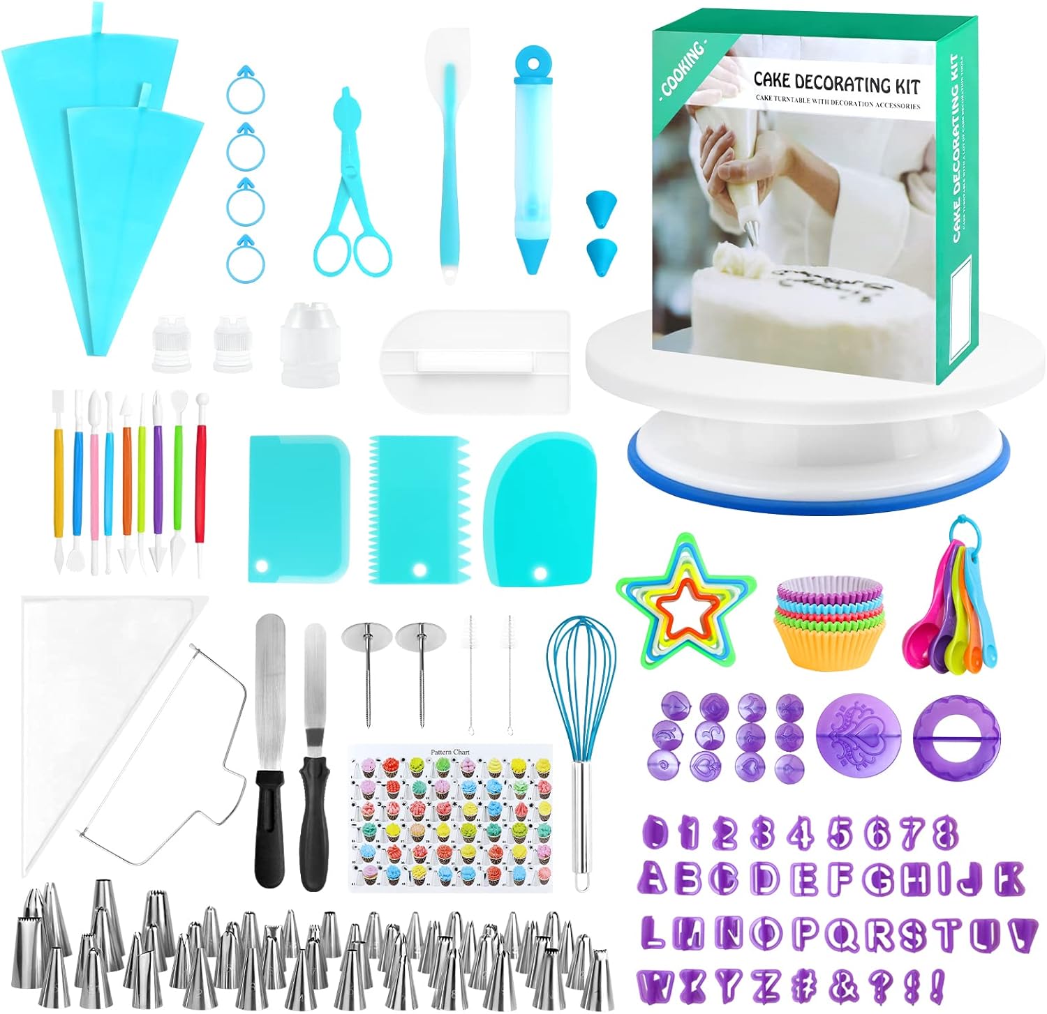 Amazon.com: 305Pcs Cake Decorating Supplies Cake Decorating Kits for ...