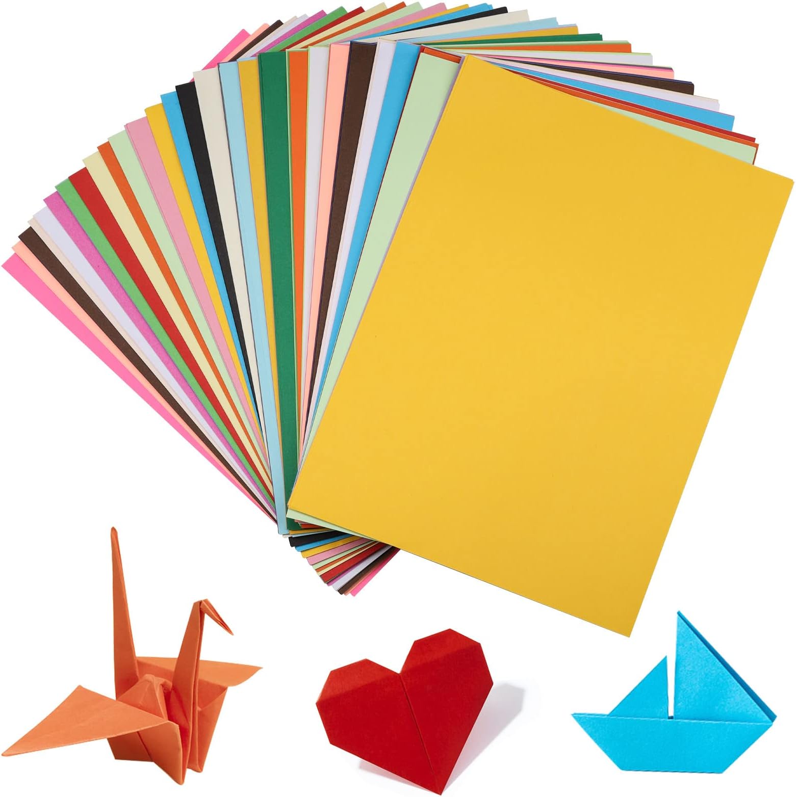 Amazon.com : 300 Sheets 20 Colors Colored Paper A4 Copy Paper Craft ...