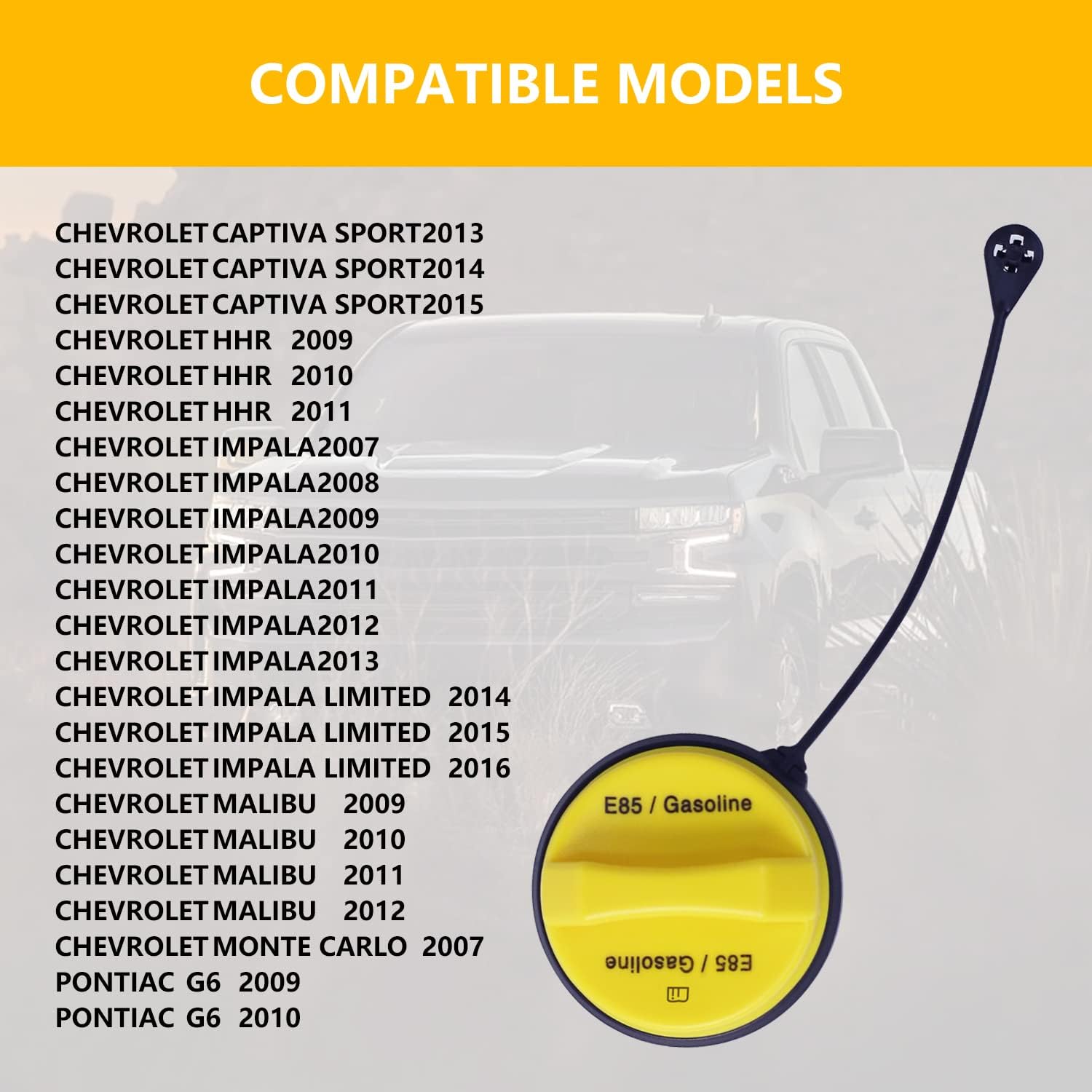 BACKVOLT Tapa de gasolina, GT294 para tanque de combustible compatible ...