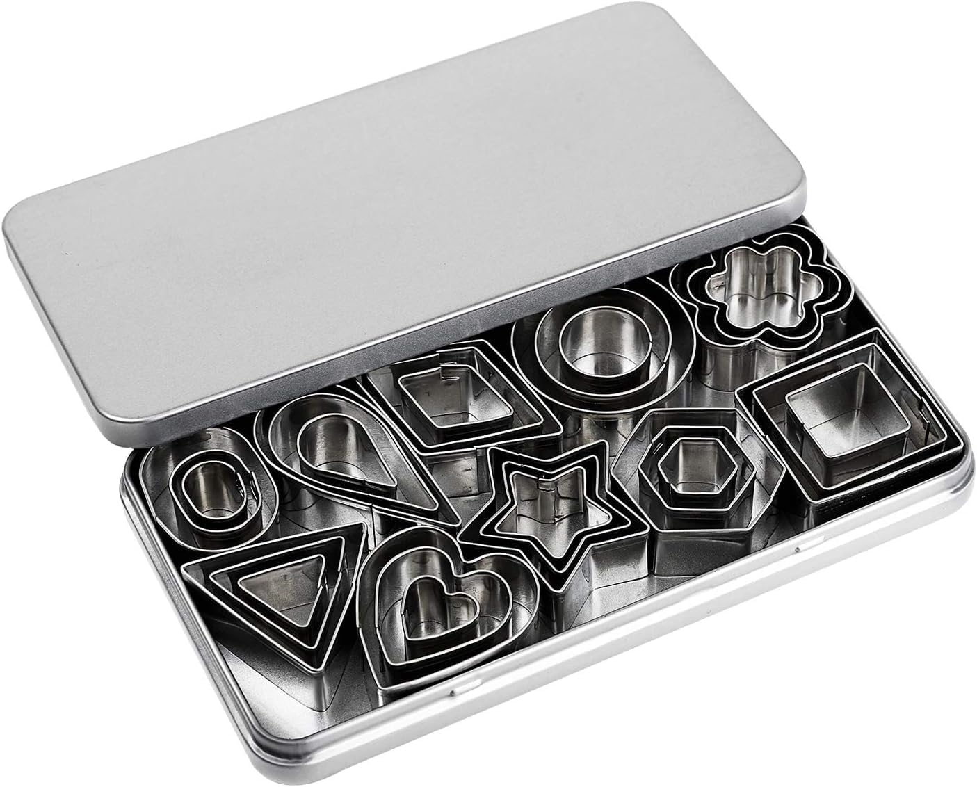 Amazon.com: Mini Cookie Cutter Set, 30 Tiny Stainless Steel Cookie ...