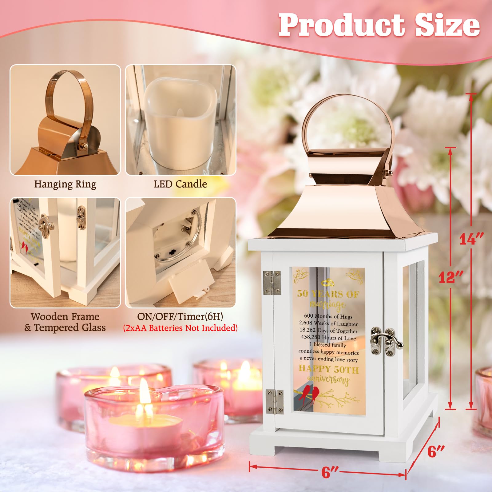 Snapklik.com : HN HAIINAA 50th Wedding Anniversary Lantern 50th ...