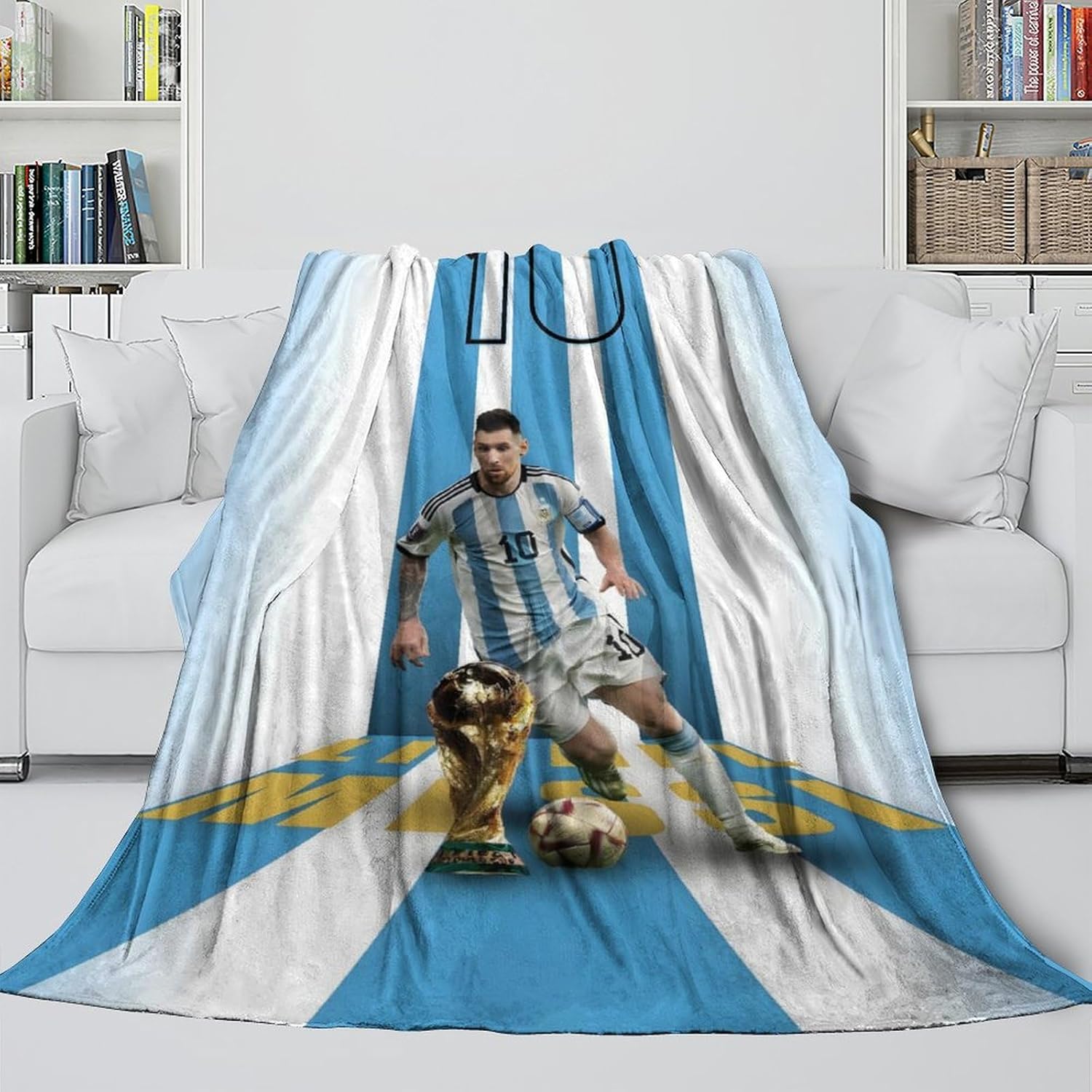 Messi Warm Comfort Blanket - Football Air Conditioner Blanket Birthday ...