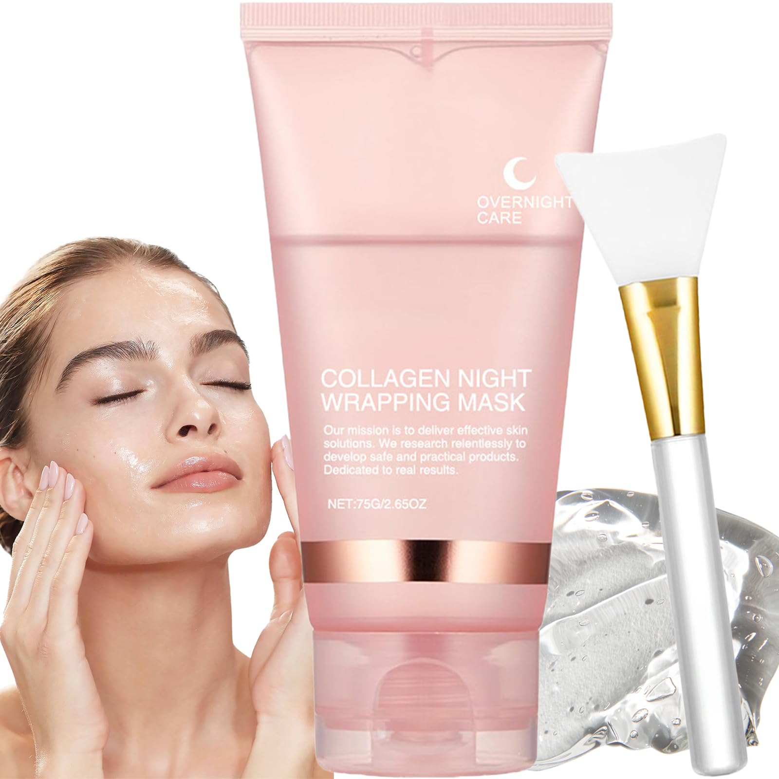 Collagen Night Wrapping Mask, Collagen Overnight Wrapping Peel Off ...
