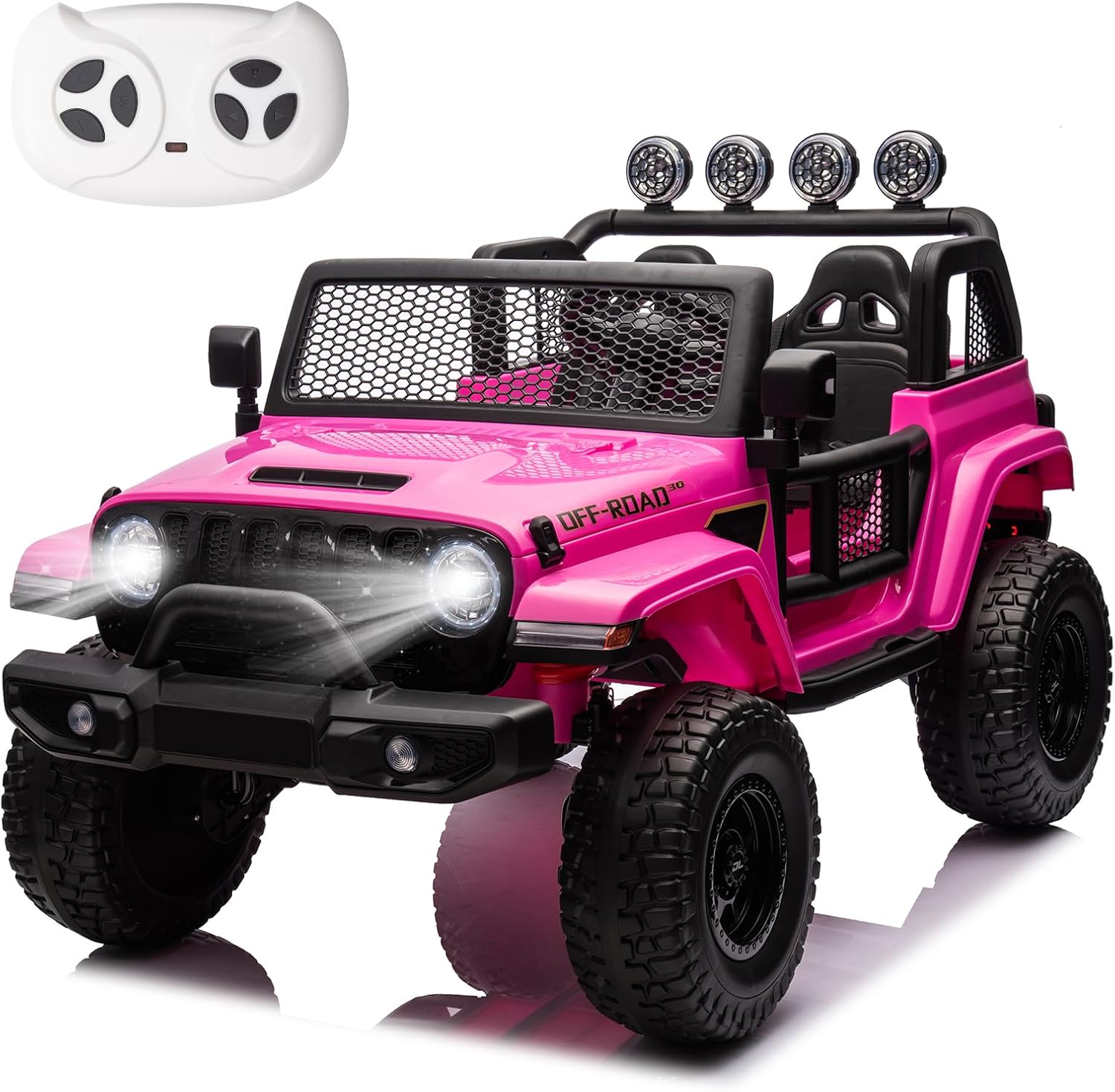 Amazon.com: Nitoess Kids 24V Ride On Car with Remote Control,4WD Ride ...