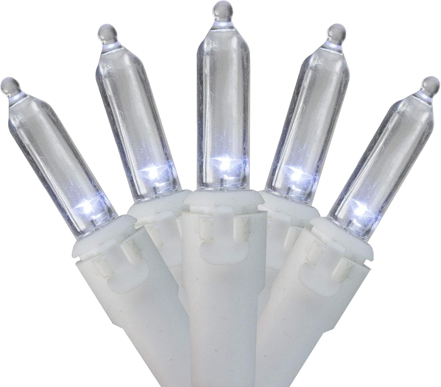 Amazon.com: Northlight LED Mini Christmas Light Set - Pure White - 11. ...