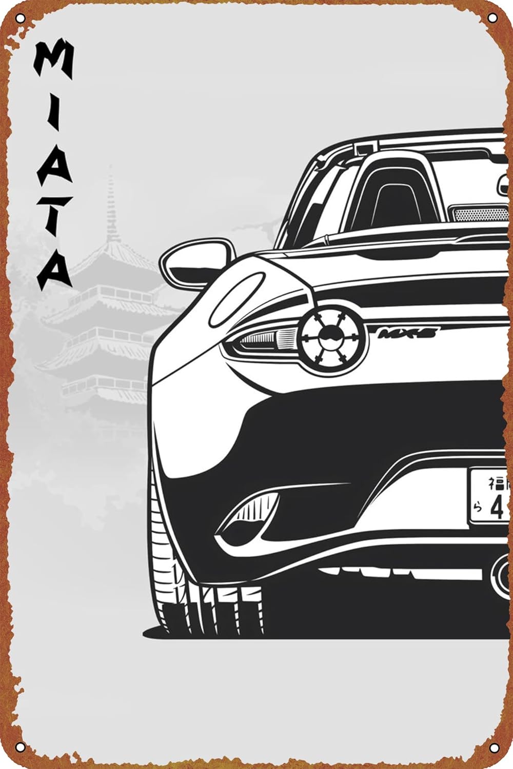 Amazon.com: Mazda MX5 Miata Poster Tin Sign Cafe bar Home Wall Art ...
