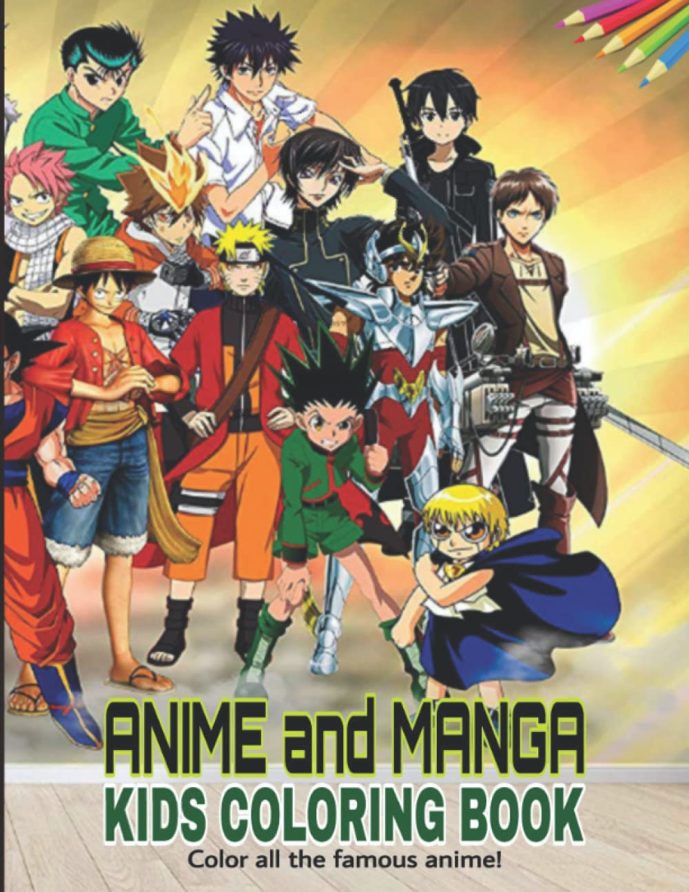 Kids Coloring Book Anime And Manga All The Famous Anime | Desertcart OMAN