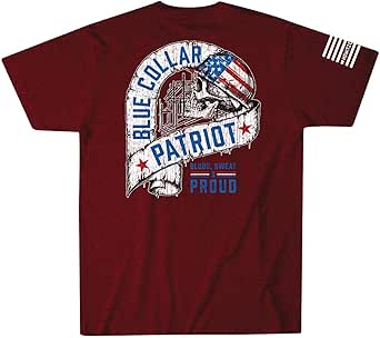 Howitzer Style Men's T-Shirt Blue Collar Blood Military Grunt MFG ...