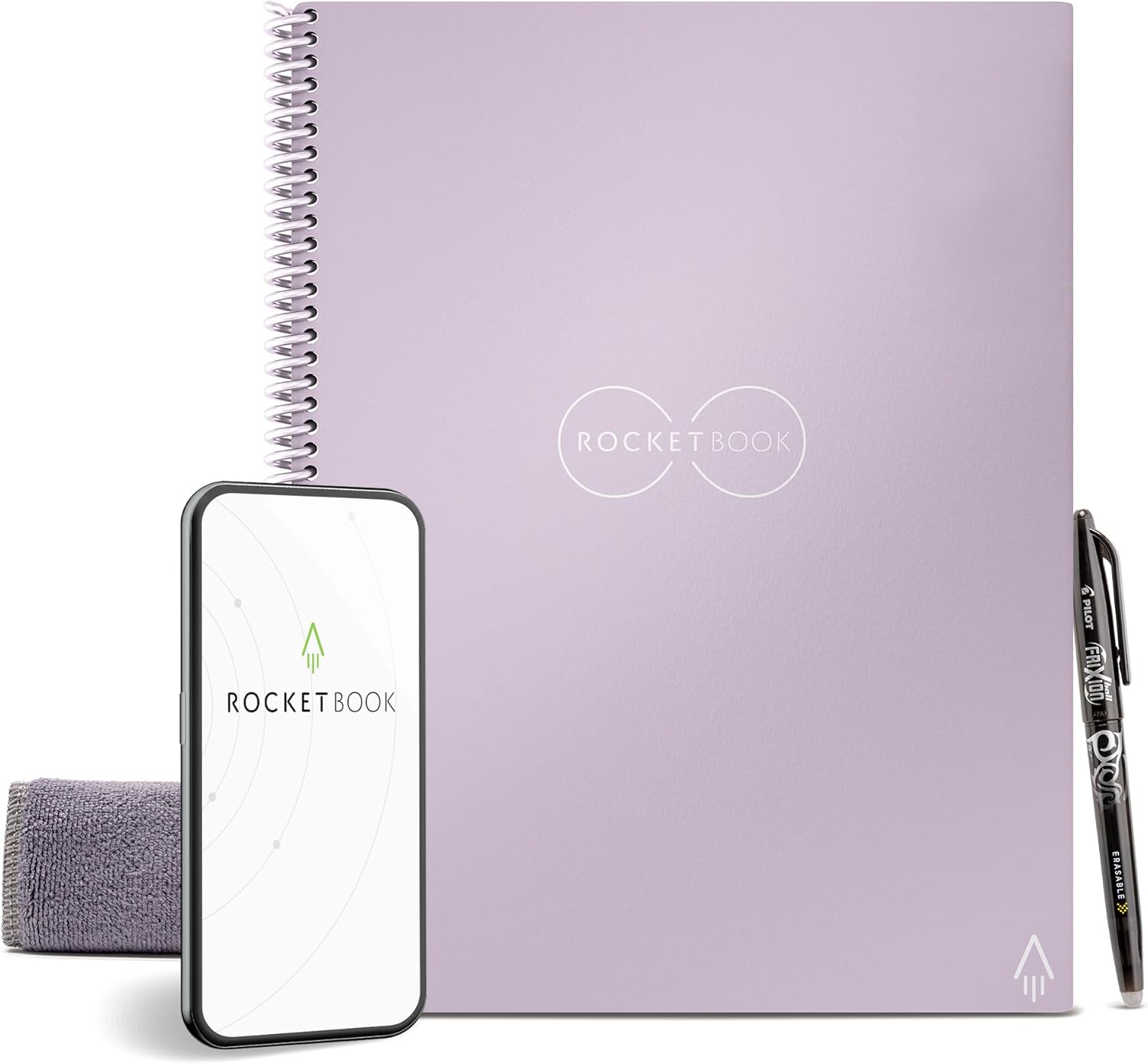Amazon.com : Rocketbook Core Reusable Spiral Notebook, Letter Size 8 ...
