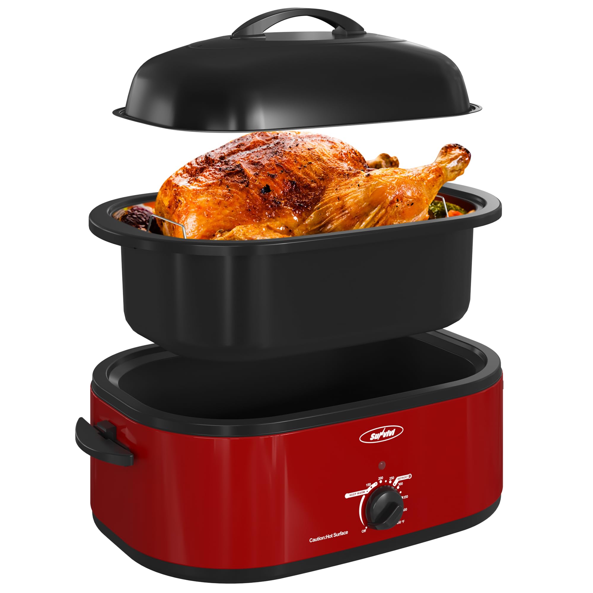 Snapklik.com : Sunvivi Electric Roaster,18 Quart Roasting Oven