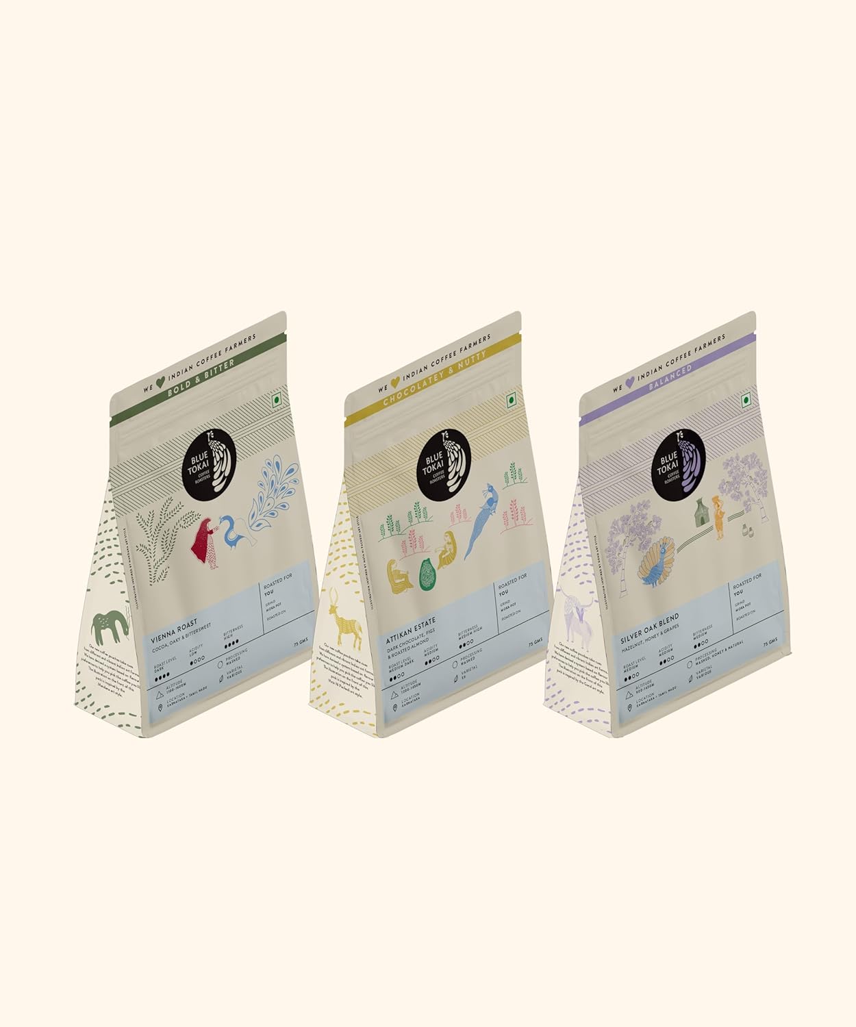 Blue Tokai Coffee Roasters Assorted Sampler Pack Vienna Dark Roast ...
