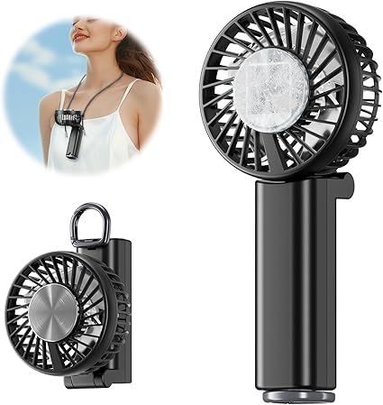 Amazon.com: HandFan 5000mAh Mini Handheld Fan, Tiny Portable Fan With ...