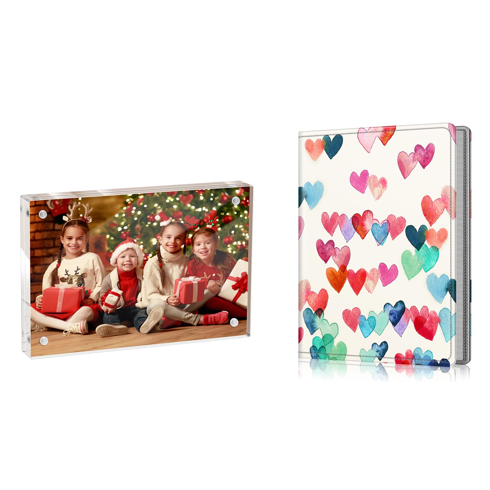 Amazon.com: Fintie Photo Album 5x7 Photos - 52 Pockets with 5x7 Acrylic ...