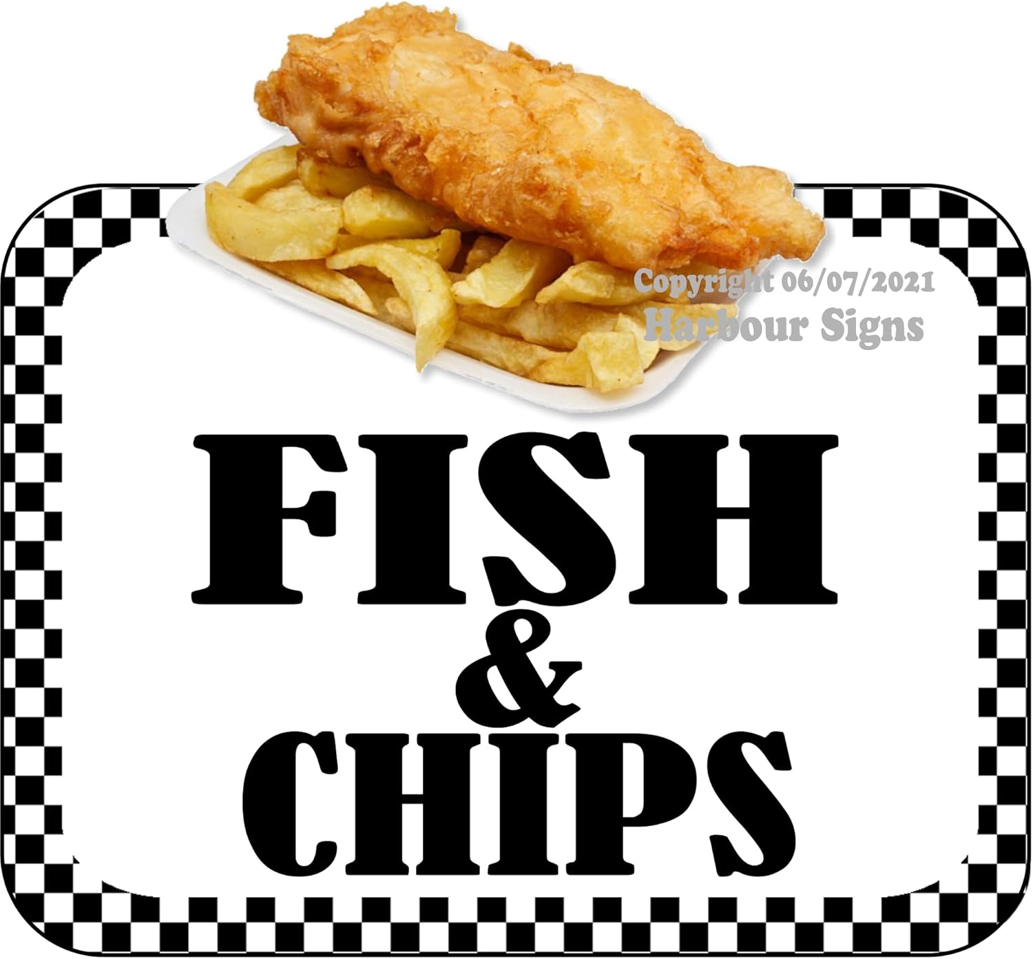 Amazon.com: Fish Chips Decal Concession Food Truck Vinyl Sticker by ...