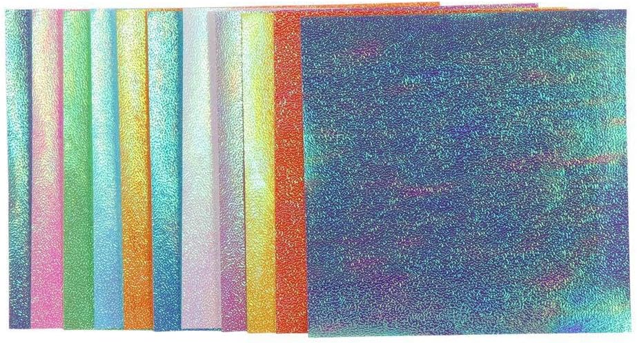 Amazon.com : diyhub 100Pcs Iridescent Origami Paper,Glitter Folding ...