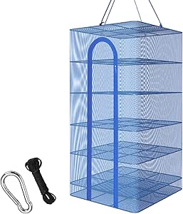 Hang Dryer Net Herb Drying Rack 5-Layer Mesh Hanging Net Dryer ...