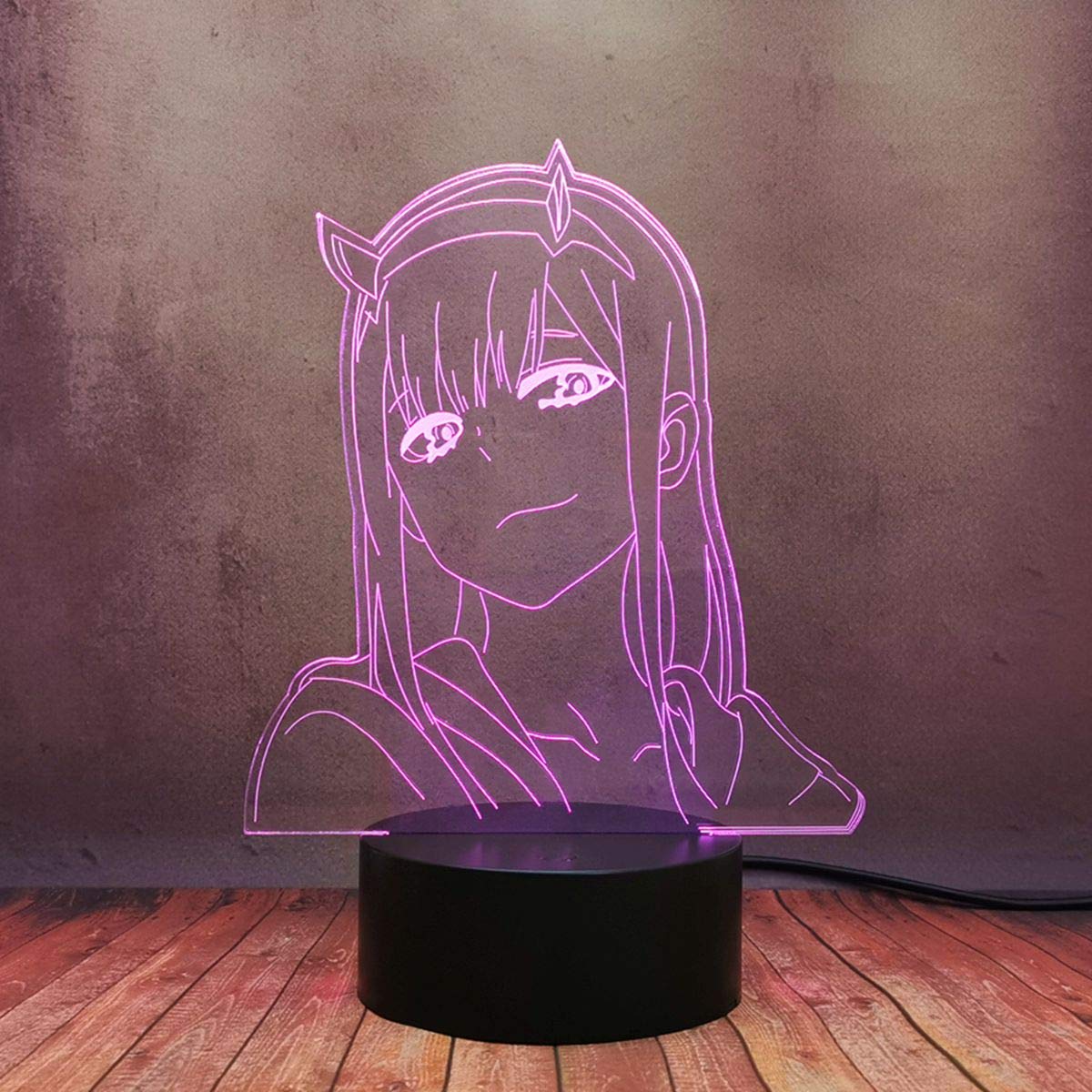 Darling In The FRANXX Anime Creative Night Light 3D LED Zero Two Girl Model Decor Table Lamp darling-in-the-franxx-anime-creative-night-light-3d-led-zero-two-girl-model-decor-table-lamp