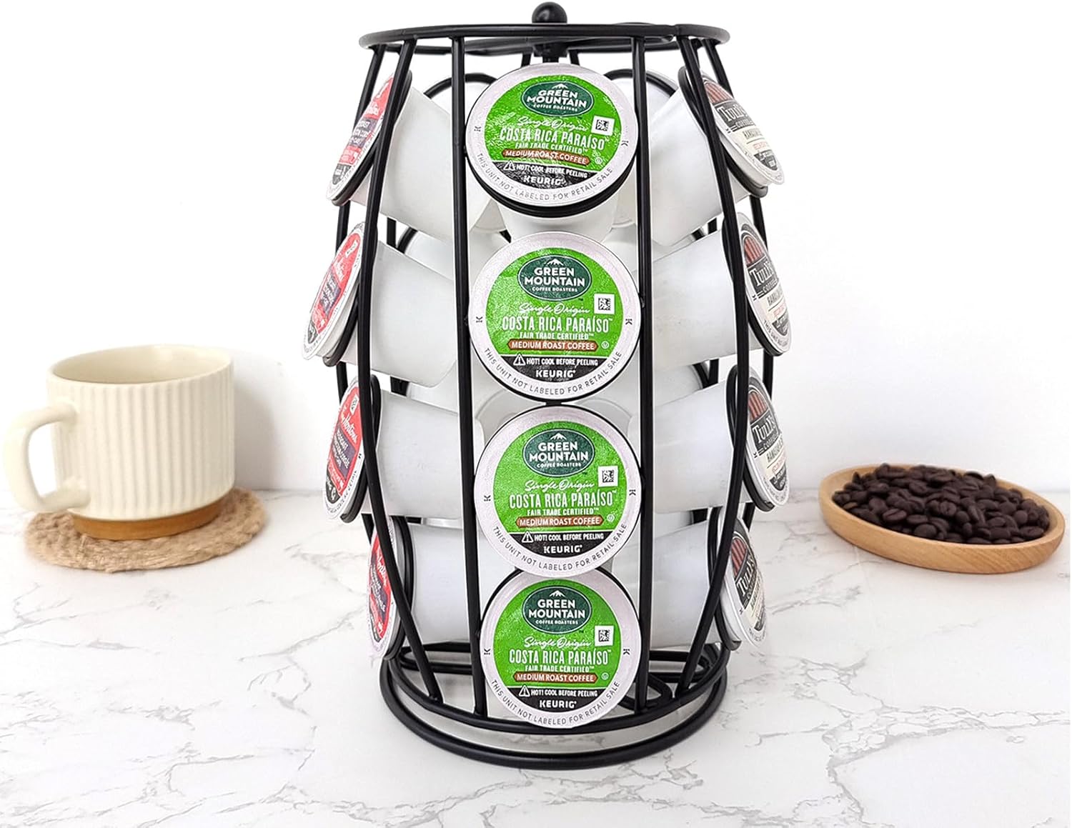 Amazon.com: Hcirjhie Coffee Pods Storage Organizer Stand,Coffee Pod ...