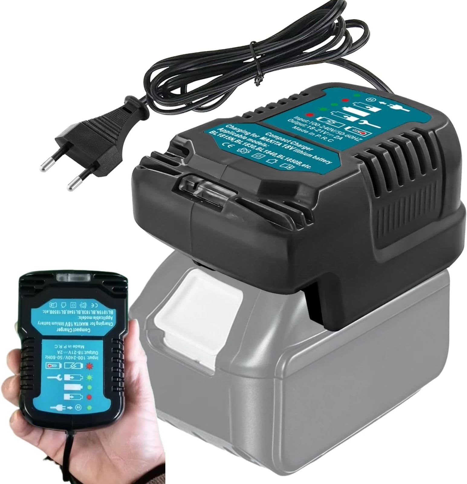 Amazon.com: DC18RC Charger for Makita 18V Battery Replacement 18V Quick ...