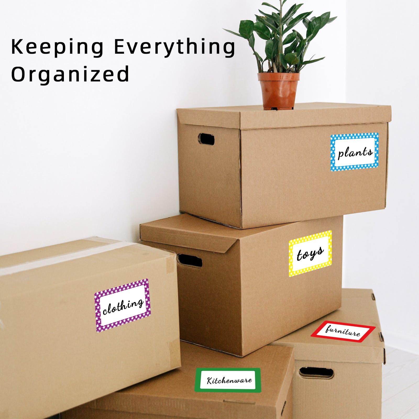 Snapklik.com : 6 Colors Star Name Tag Stickers,240PCS Waterproof ...