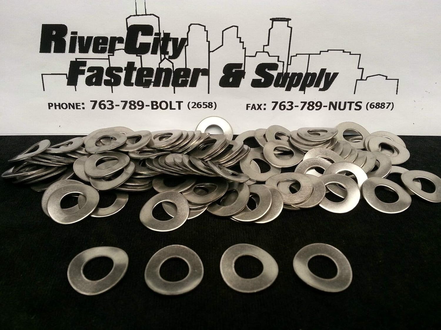 Amazon.com: (25) 3/8" Steel Wave/Curved Washers 18-8 : Industrial ...